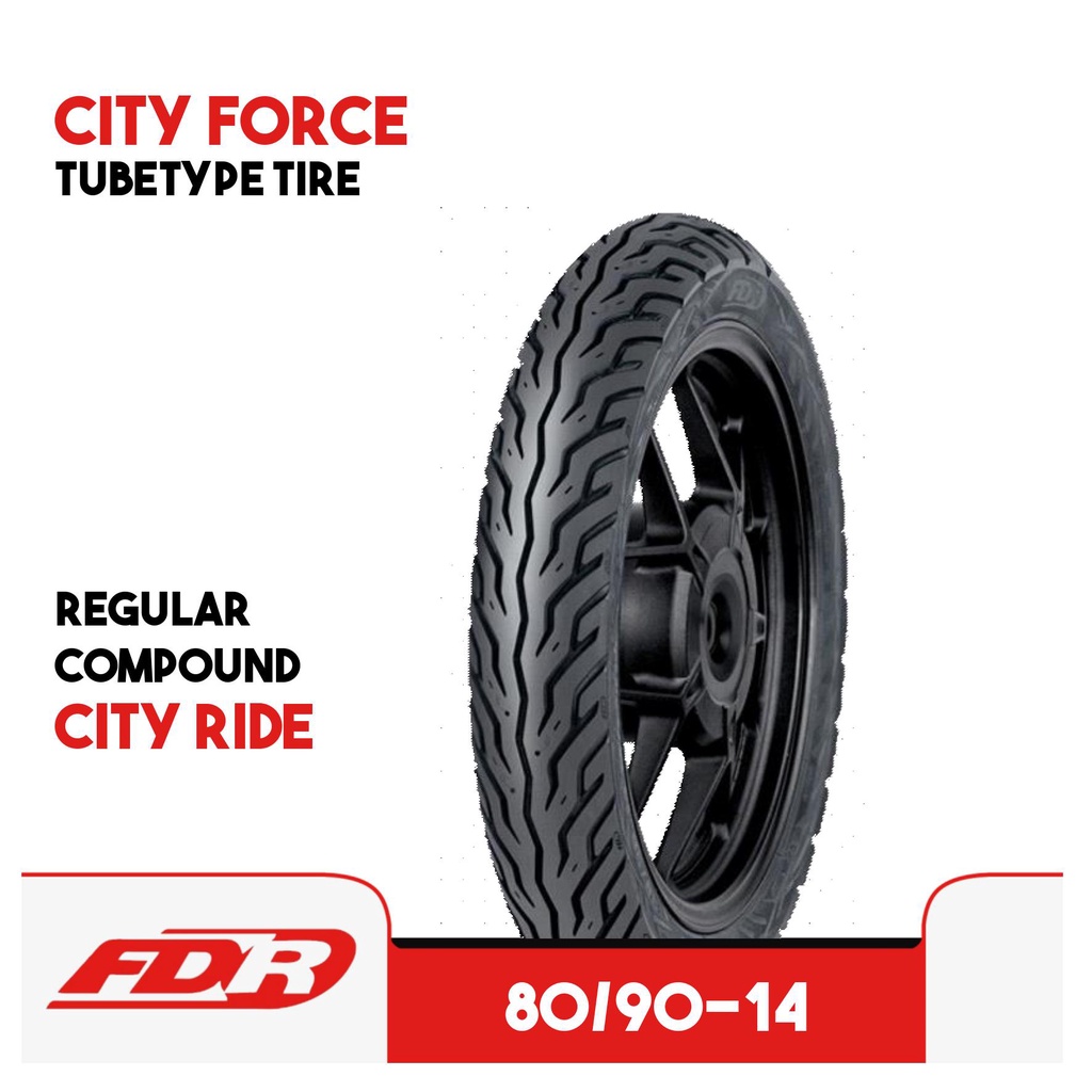 Jual BAN MOTOR MATIC FDR CITY FORCE RING 14 UKURAN 80/90 TUBETYPE ...