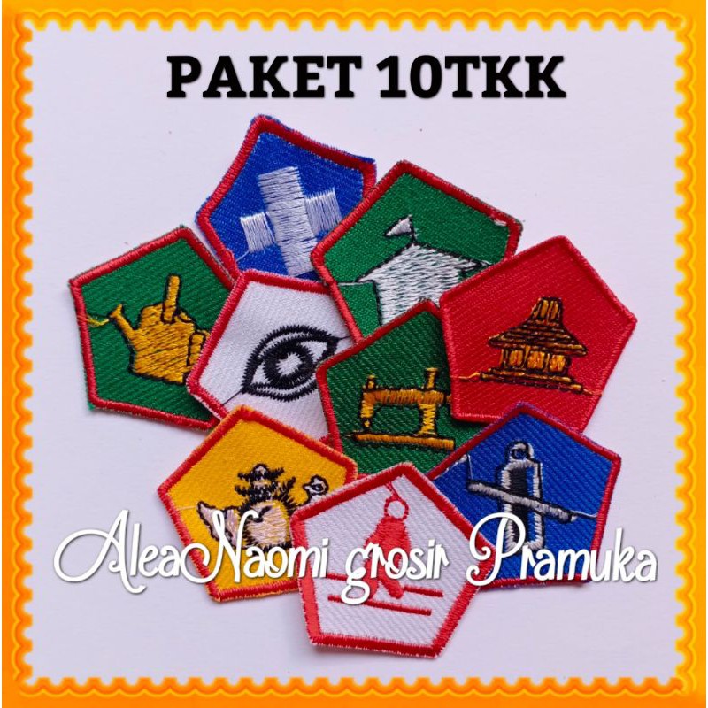 Jual PAKET TKK PENGGALANG UTAMA bordir 10 tkk wajib Penggalang utama bordir | Shopee Indonesia