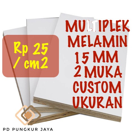 Jual MULTIPLEK MELAMIN 15MM CUSTOM 2 MUKA | Shopee Indonesia