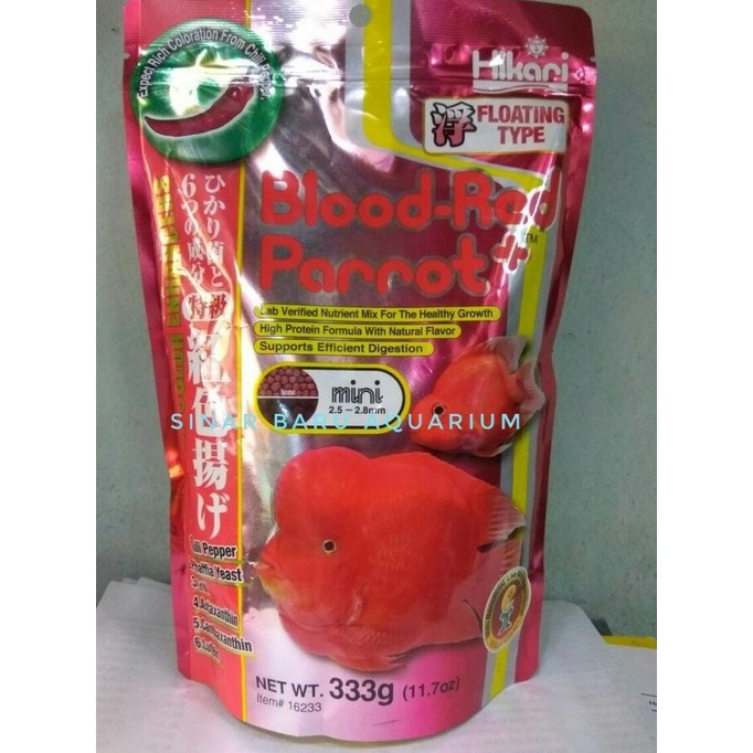 Jual Hikari Blood-Red Parrot + 333 Gr ( Mini ) | Shopee Indonesia