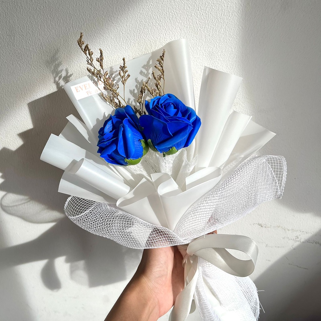 Jual Soap Flower Bucket 2Pcs 6CM / Bucket Bunga Wisuda / Small Rose ...
