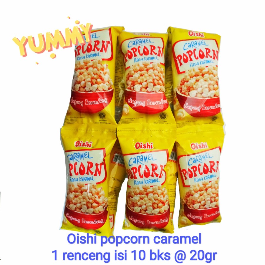 Jual oishi popcorn caramel karamel | renceng isi 10 bks | Shopee Indonesia