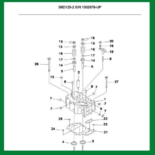 Jual Parts Book D85ESS-2 SN J11888 and up ENGINE S6D125-2 Engine ...