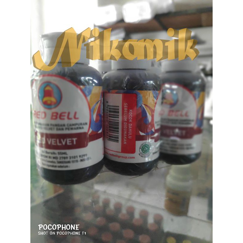 Jual Red bell Perisa dan Pewarna makanan 55ml. | Shopee Indonesia