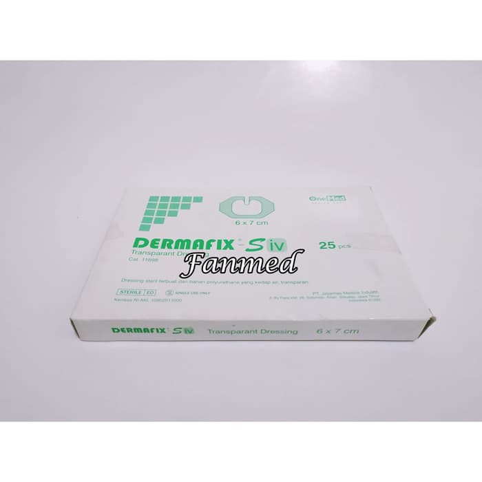 Jual Dermafix S Iv OneMed Plester Infus Transparan Dressing 6X7 cm box ...