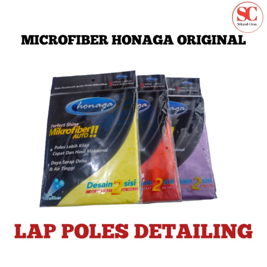 Jual Kain Lap Microfiber Honaga Auto Detailing | Shopee Indonesia