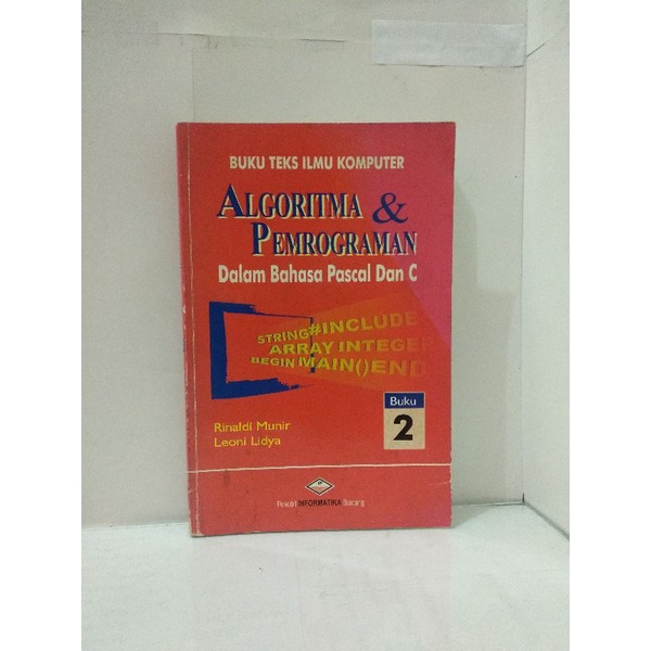 Jual BUKU ALGORITMA & PROGRAMMING Dalam Bahasa Pascal Dan C 2 | Shopee Indonesia