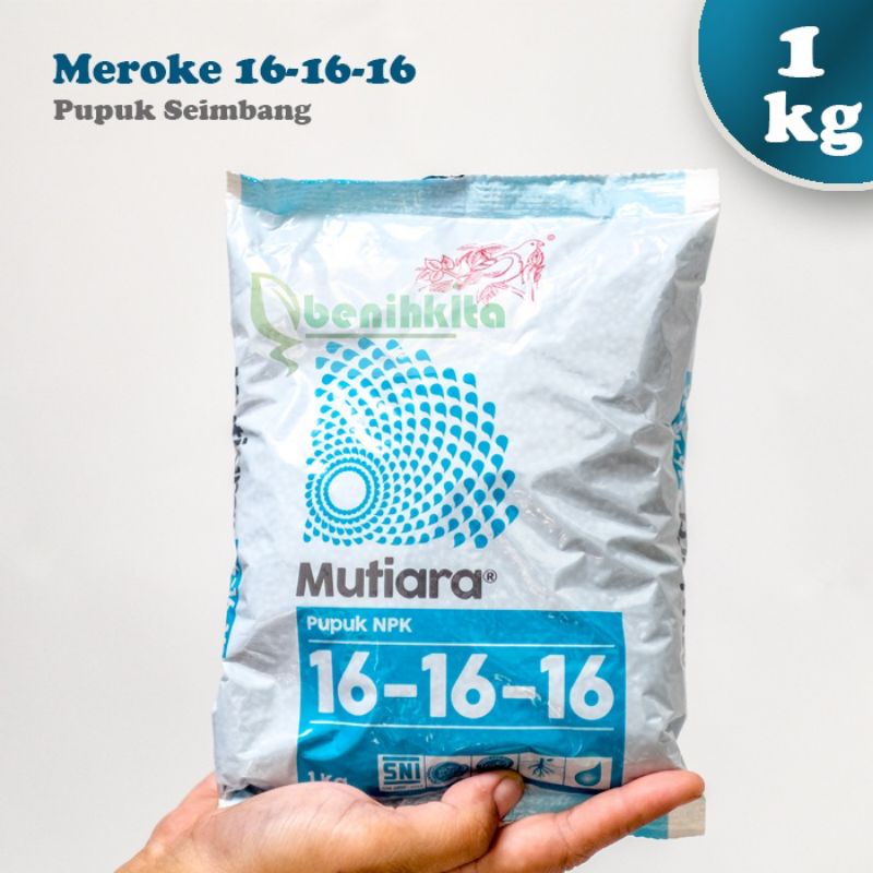 Jual PUPUK NPK MUTIARA 16 16 16 MEROKE KEMASAN PABRIK 50 kg | Shopee ...