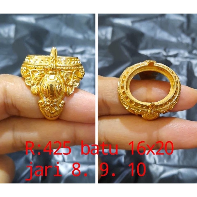 Jual Ring Emban Batu Akik Dan Pemata Lapis Emas Ukir Dari Bali | Shopee ...