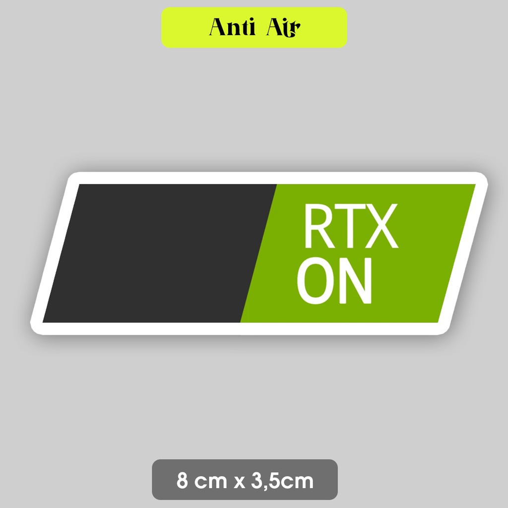 Jual Stiker NVIDIA RTX On Ray Tracing Sticker Satuan Anti Air | Shopee ...