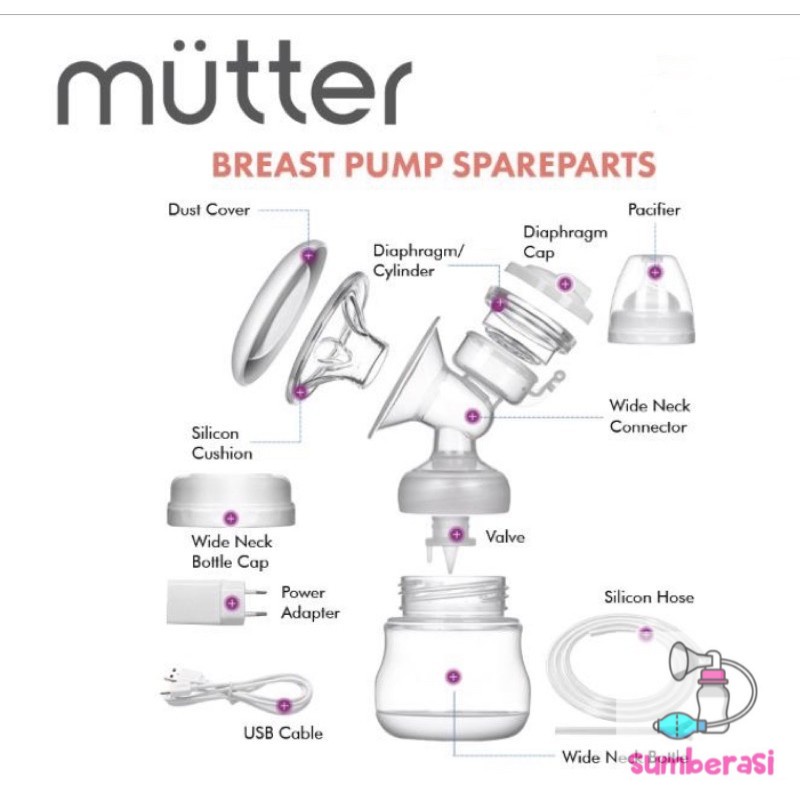 Jual Sparepart Pompa Asi Mutter Original Pearl Opal - Valve Diafragma ...