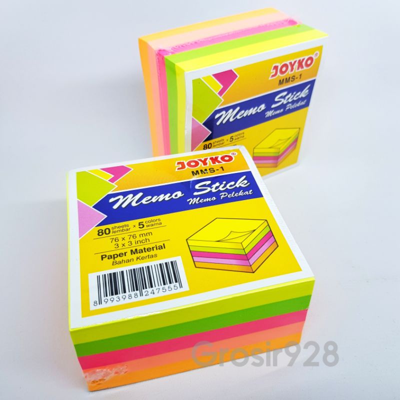 Jual Sticky Notes / Memo Pelekat Kertas Joyko MMS-1 (80 lembar ...