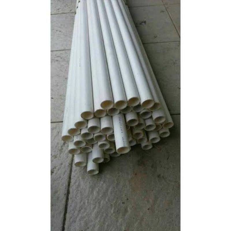 Jual Pipa Conduit Kabel Listrik 20mm PVC Paralon Putih Kualitas Bagus ...
