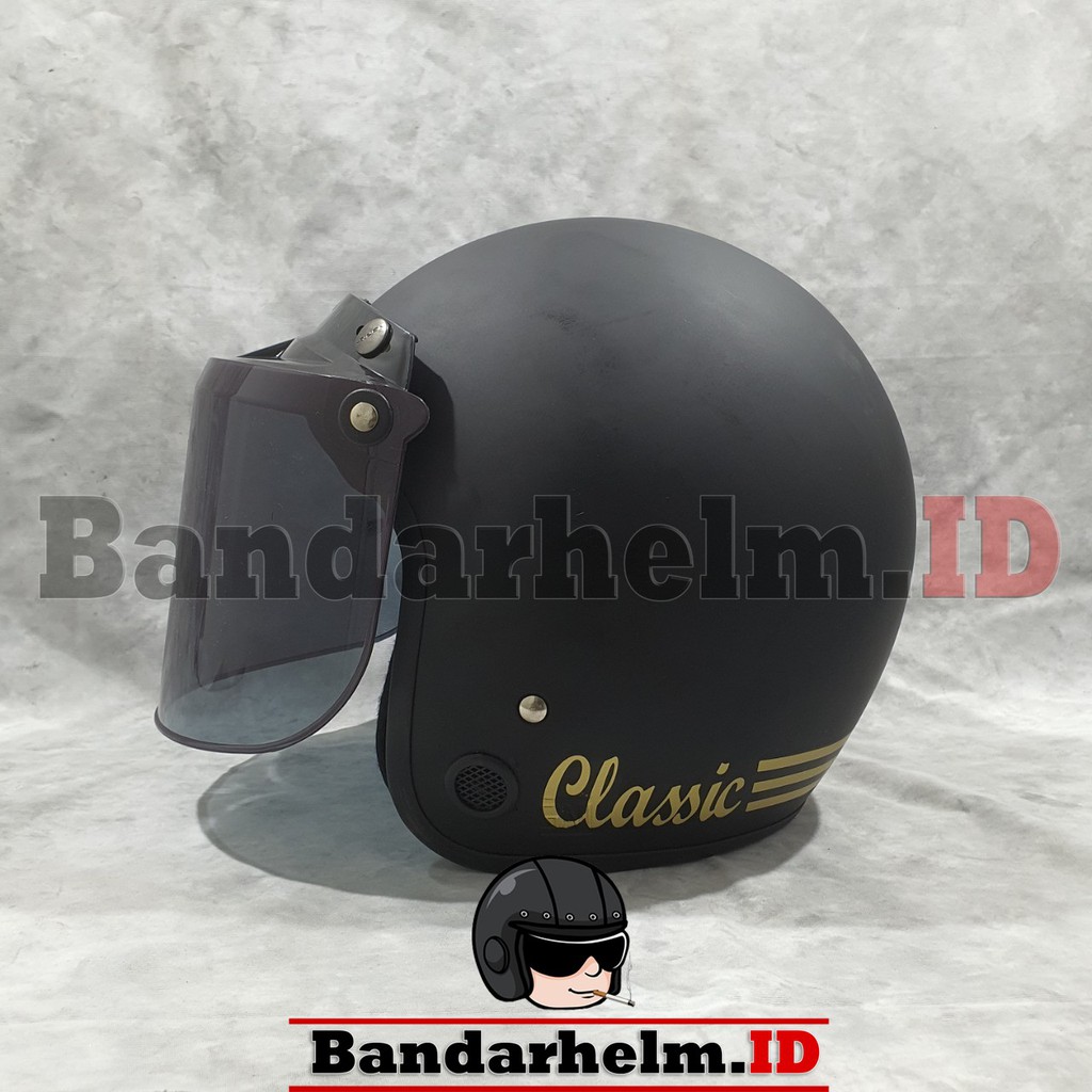 Jual Helm Bogo Classic Original Hitam Doff | Shopee Indonesia