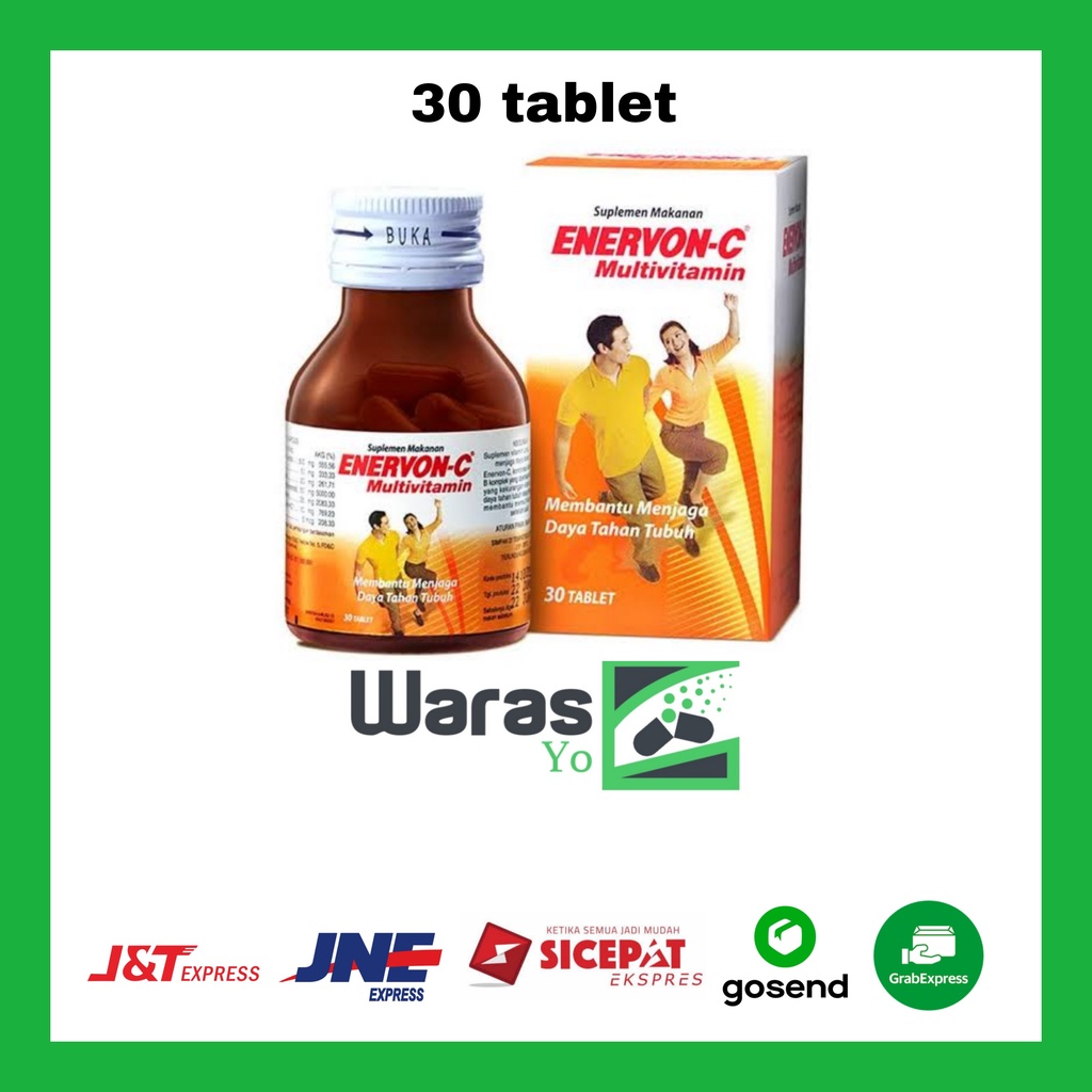 Jual ENERVON C MULTIVITAMINN isi 30 tablet//ENERVON C 30 TAB / Enervon ...