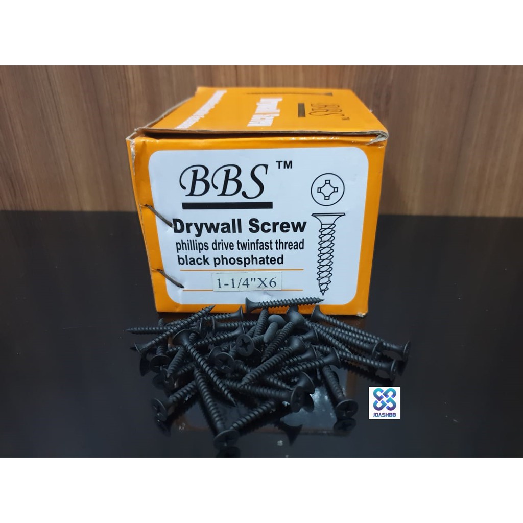 Jual Sekrup Gypsum Baja / Baut Skrup Kayu Drywall Screw 900gr 1 kotak ...
