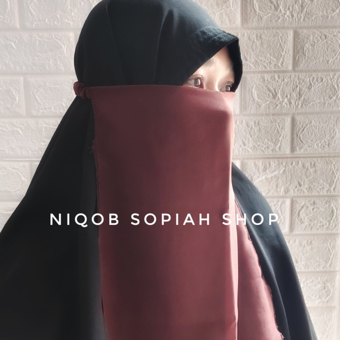 Jual jilbabcadar- cadar tali karet 2 layer sifon lembut - milo -cadarjilbab | Shopee Indonesia