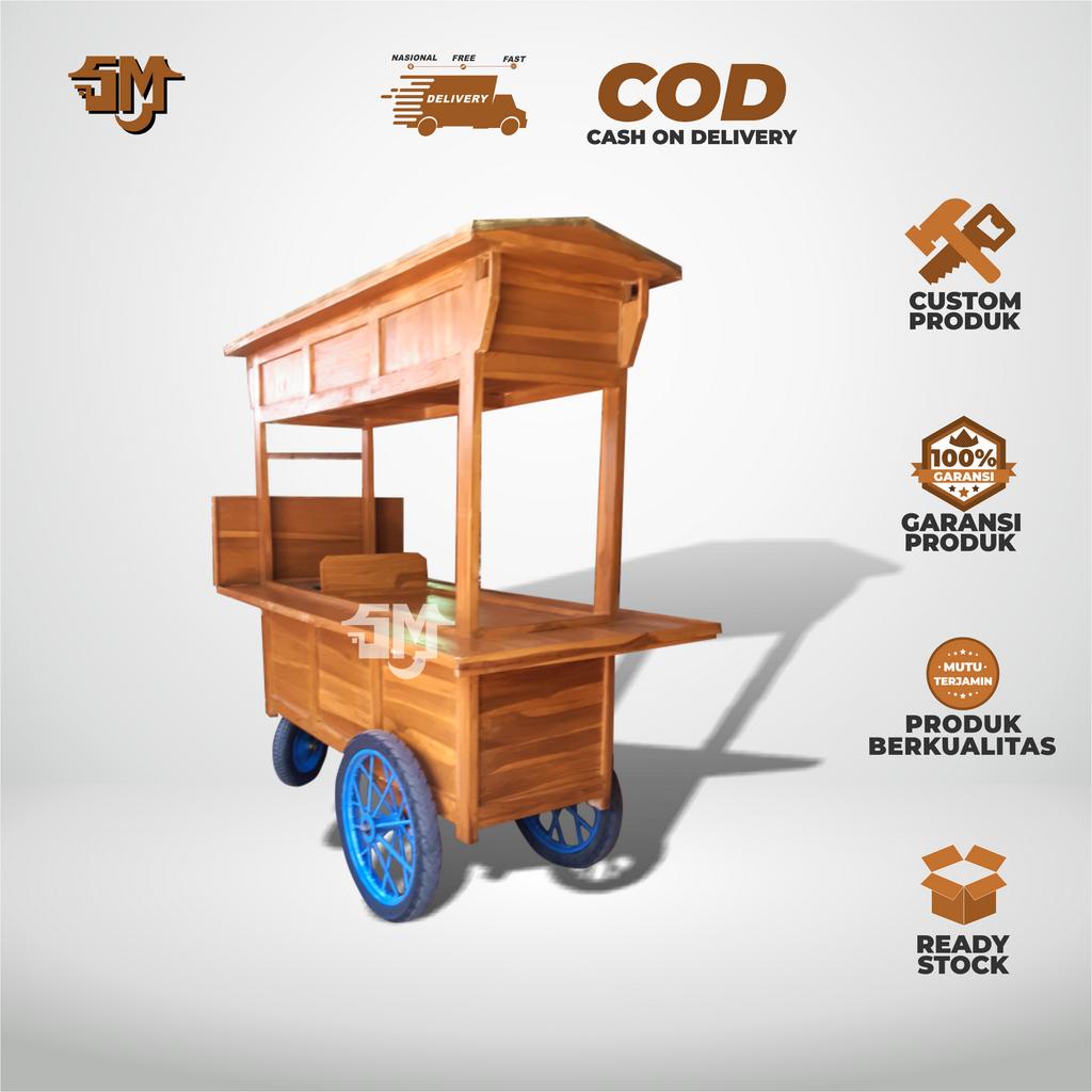 Jual Gerobak Angkringan Roda 3/Grobak Angkringan Dorong Kekinian ...