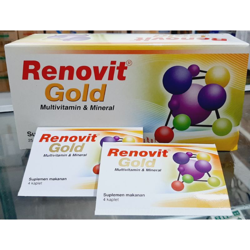 Jual Renovit / Renovit Gold multivitamin dan mineral / suplemen makanan ...