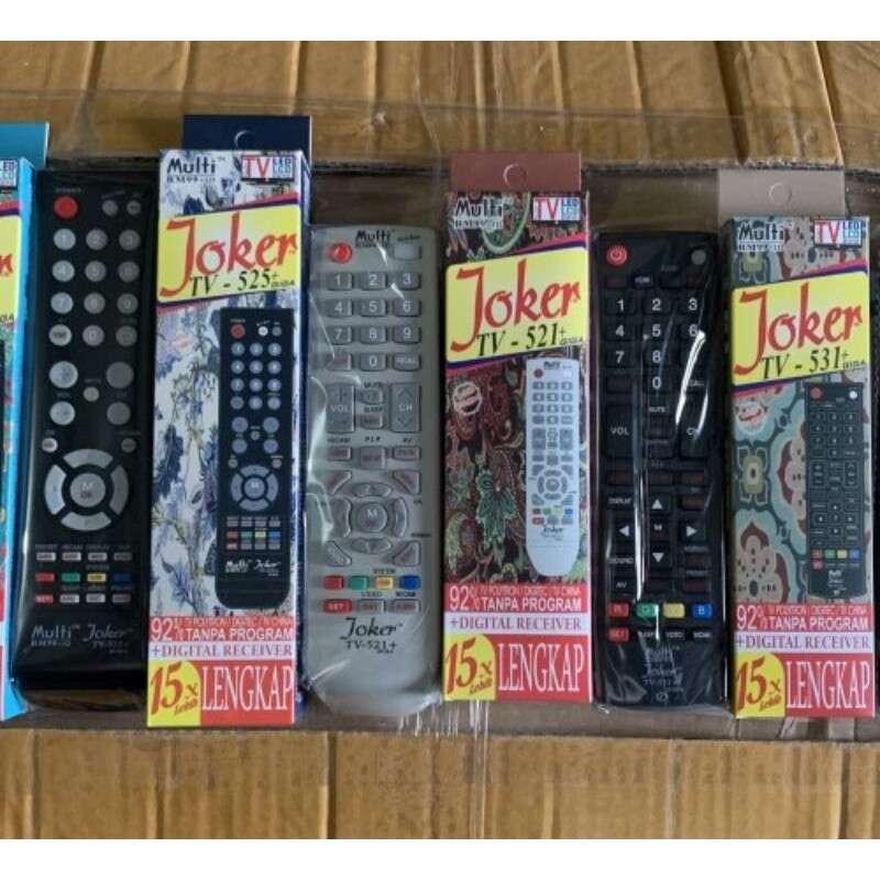 Jual REMOTE TV , LED & LCD JOKER MULTI UNIVERSAL ( KUALITAS BAGUS ...