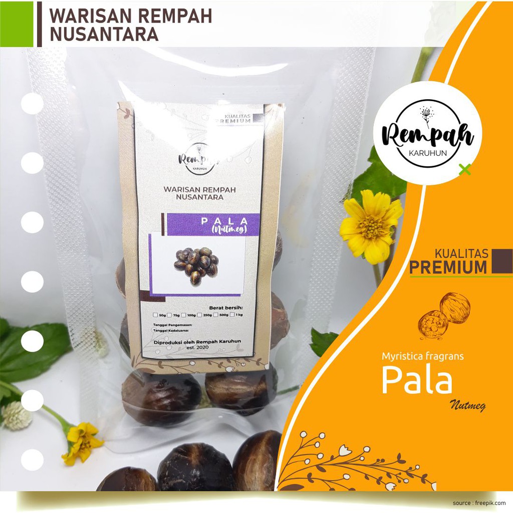 Jual 1 Kg Pala / Nutmeg / Rempah / JSR PREMIUM | Shopee Indonesia