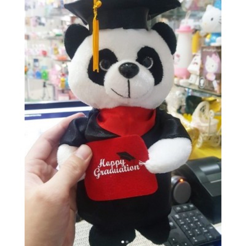 Jual boneka wisuda sarjana panda happy graduation | Shopee Indonesia