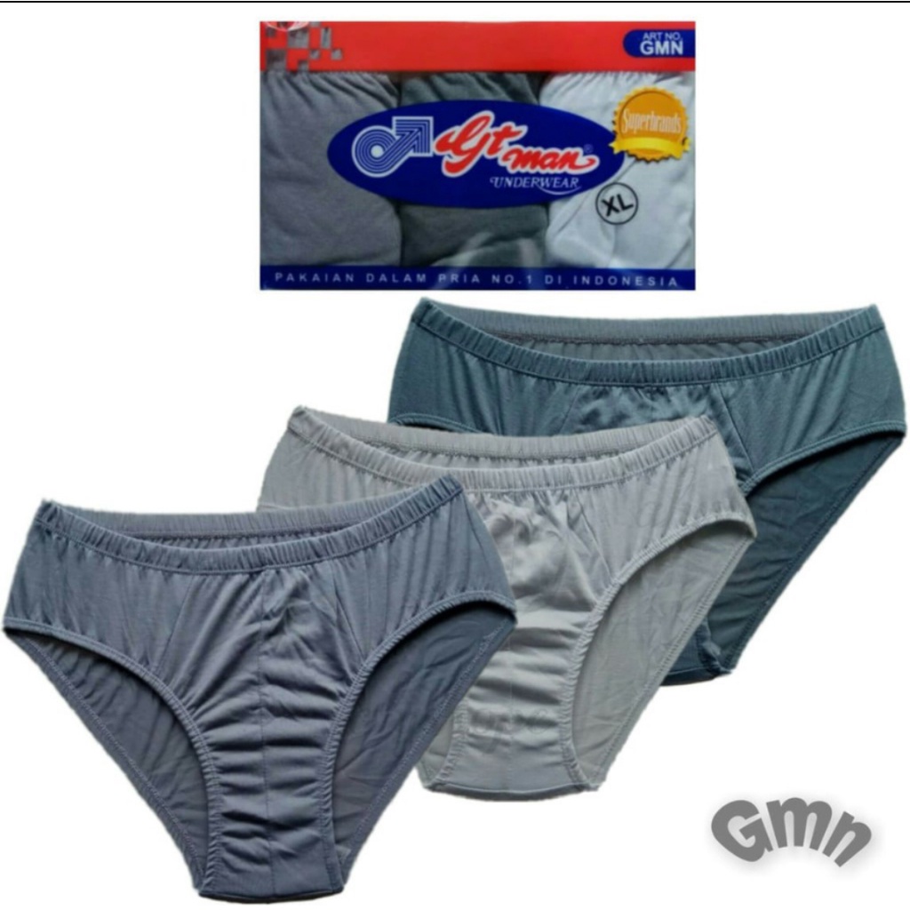 Jual 1 Box 3 Pcs CD GT Man GMN - Celana Dalam Pria Dewasa - Kotak Mika ...