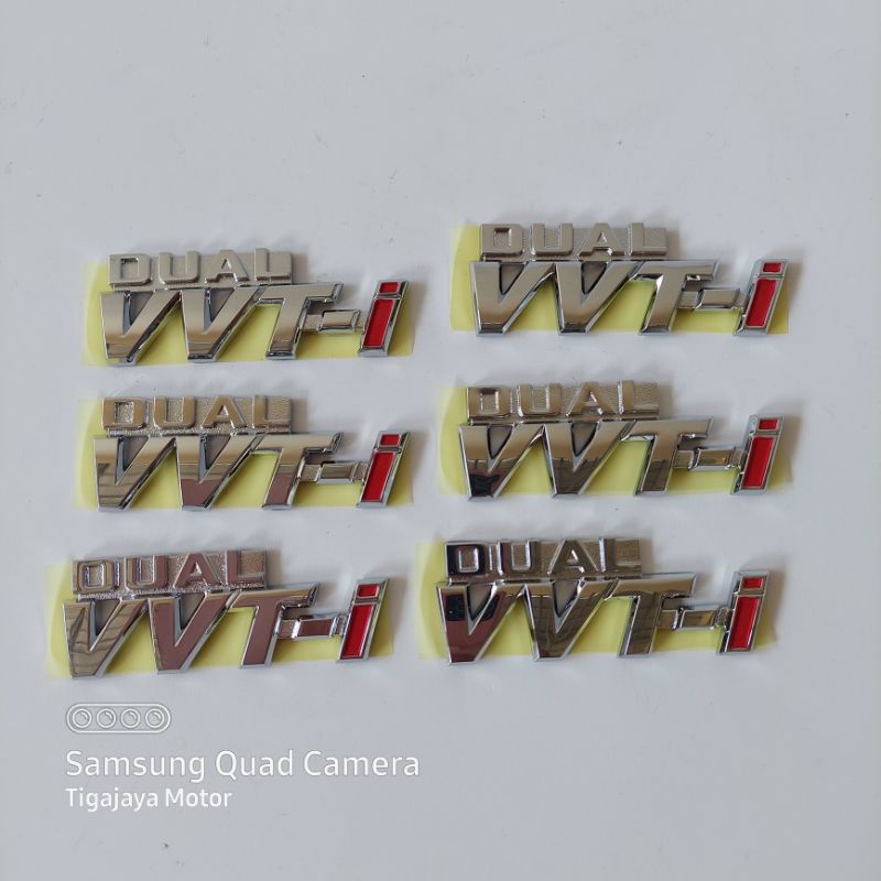 Jual Emblem tulisan dual vvti original satuan tigajaya motor | Shopee ...