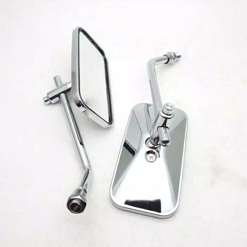 Jual Spion Kotak Retro Classic Mirror Chrome Drat Honda Yamaha ...