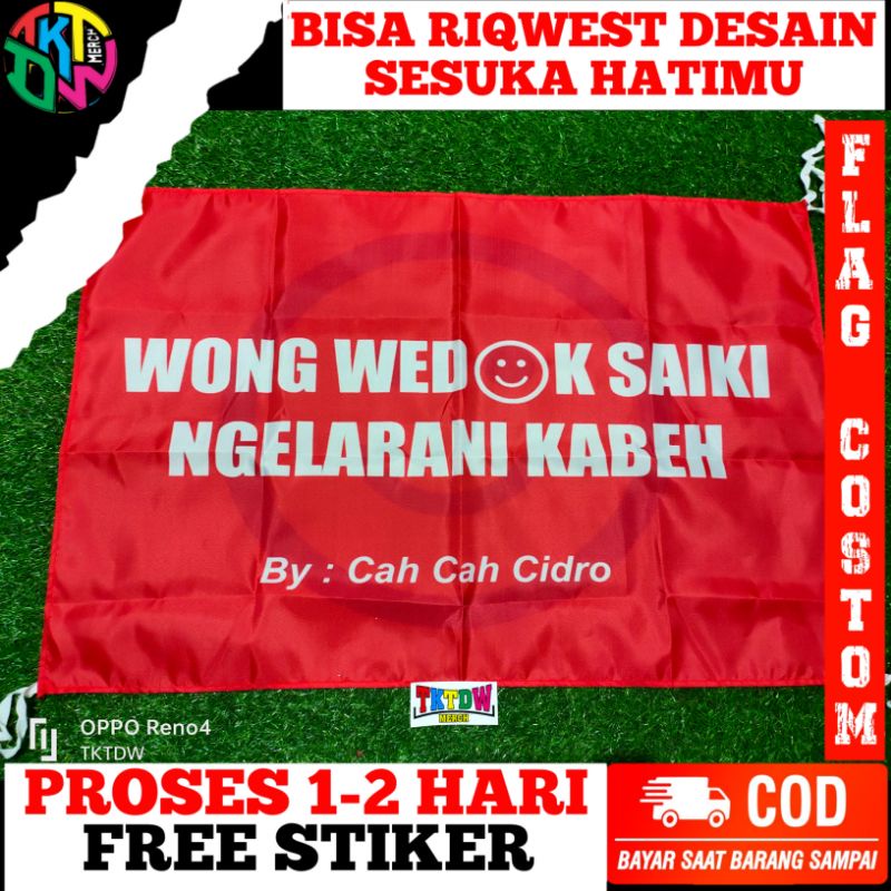 Jual BENDERA WONG WEDOK MURAH READY STOK BANYAK SIAP KIRIM ( WEDOK ...