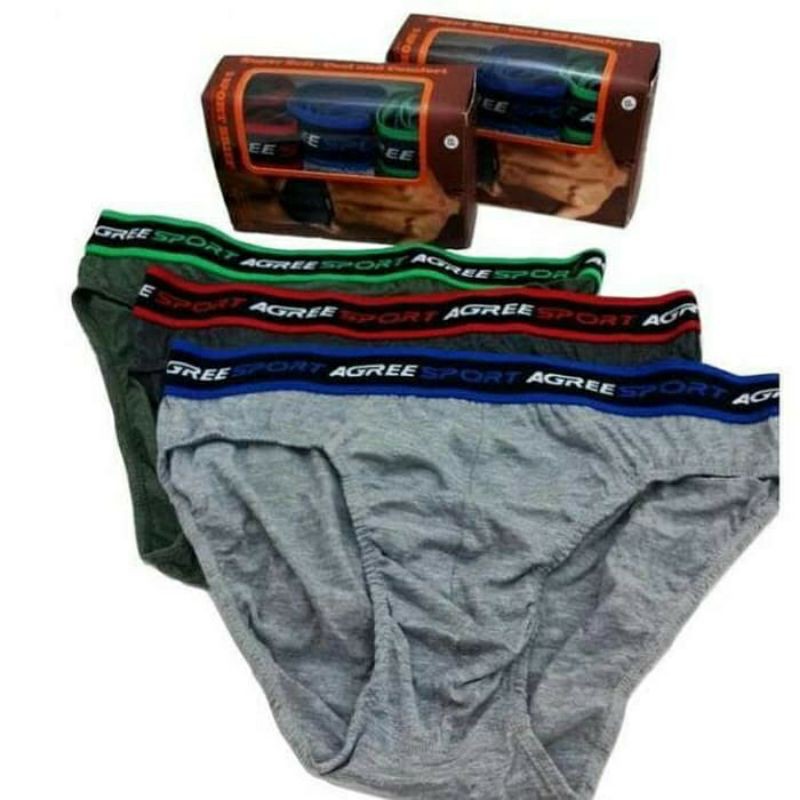 Jual COD,HARGA GROSIR SEMPAK AGREE SPORT/SEMPAK COWOK BOXER, 1 DUS ISI ...