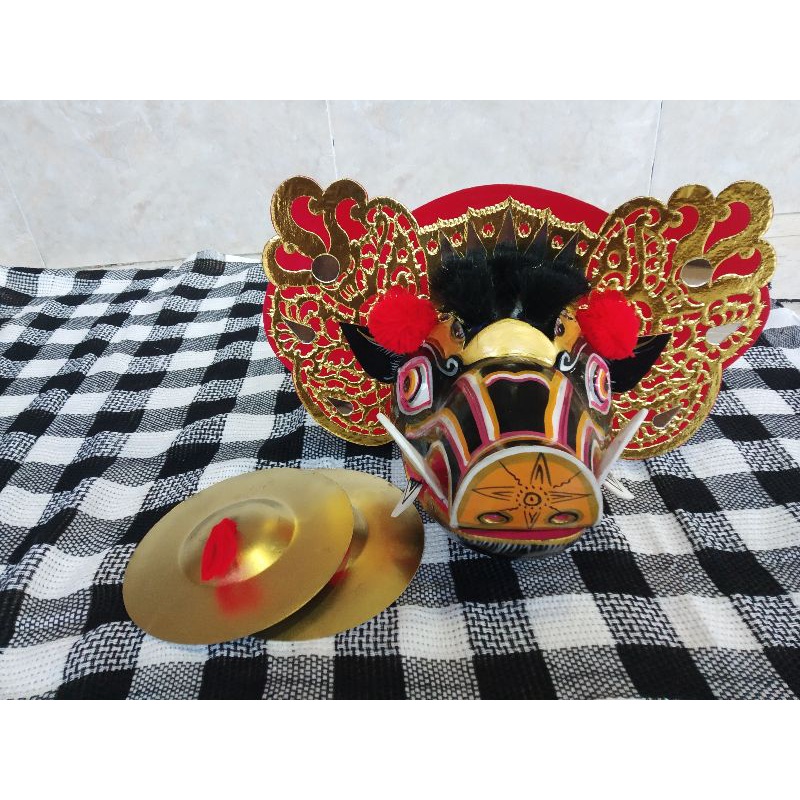 Jual Tapel Topeng / Punggulan Hiasan Kepala Barong Kucit (Bangkung ...