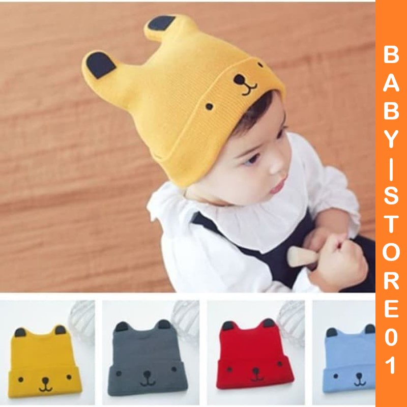 Jual BABY STORE01 - KP103 TOPI KUPLUK RAJUT BAYI TELINGA DOGGY / TOPI ...