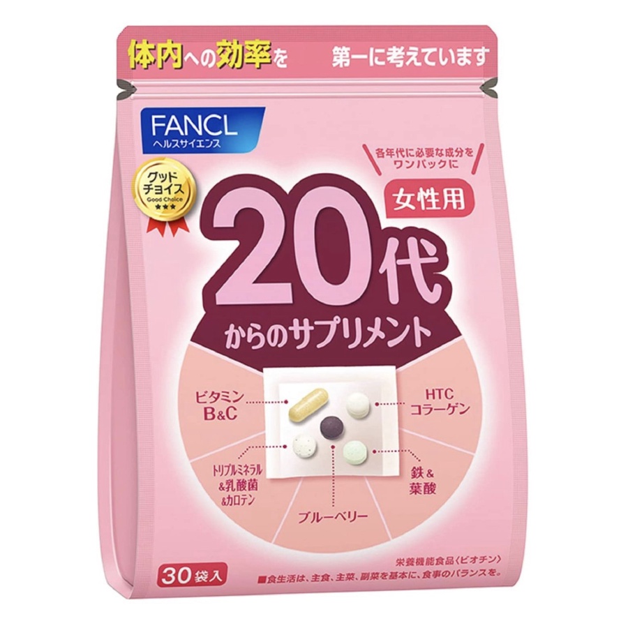 Jual Fancl Supplement For Women Multivitamin Age 20s for 30 Days Japan ...