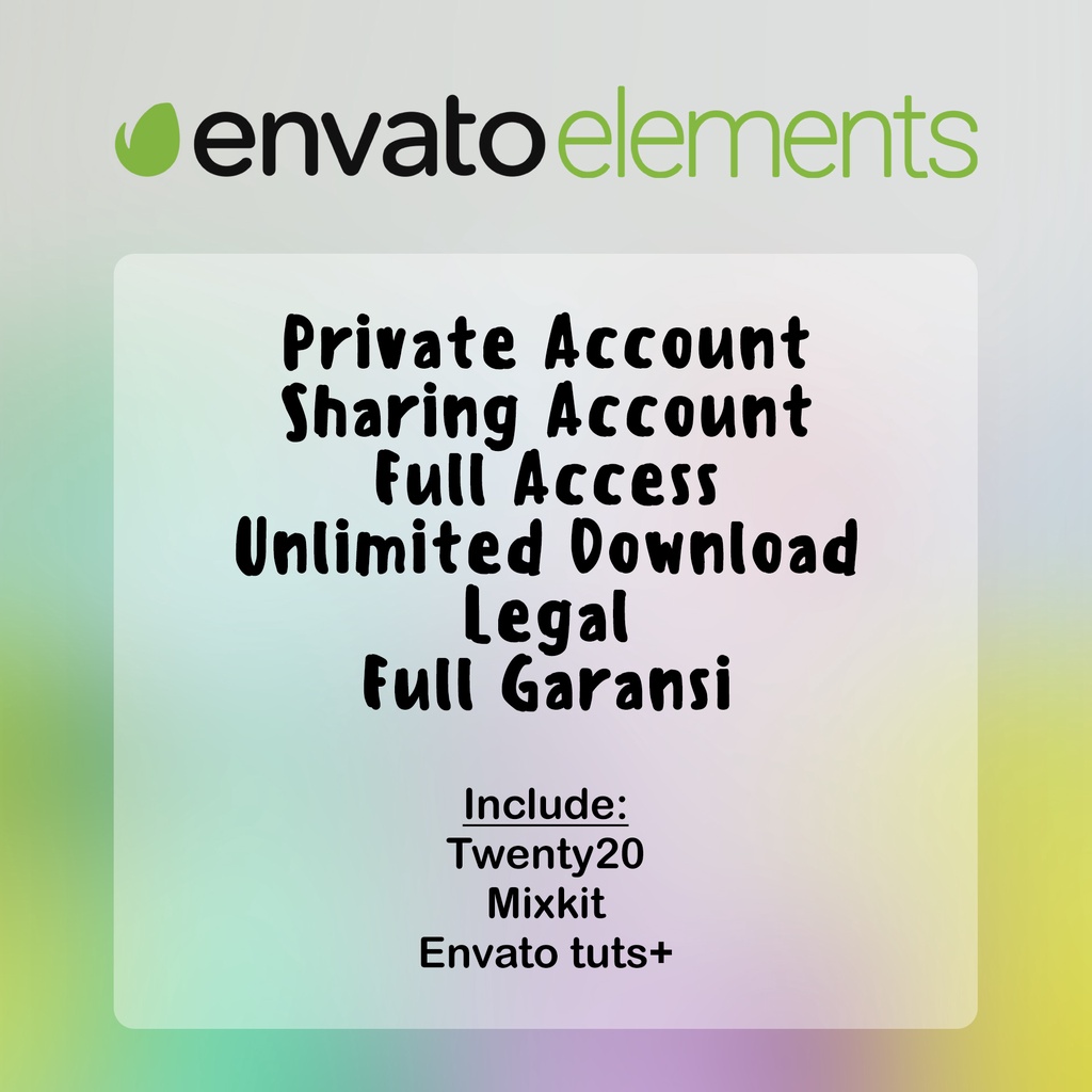 Jual Envato Elements Premium | Private | Sharing | Bergaransi | Shopee Indonesia