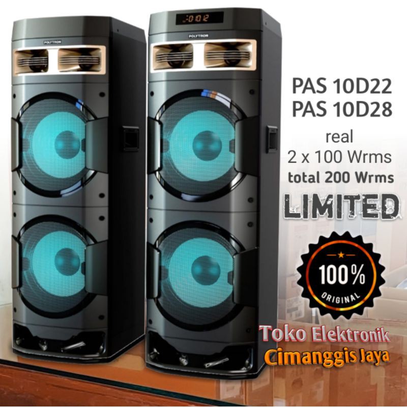 Jual Speaker Aktif Polytron Pas 10d22 Pas 10d28 Shopee Indonesia