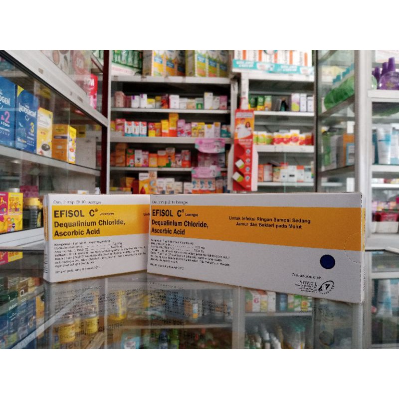 Jual EFISOL C LOZENGES PER BOX ISI 20 TABLET I Obat Sariawan, Gusi ...
