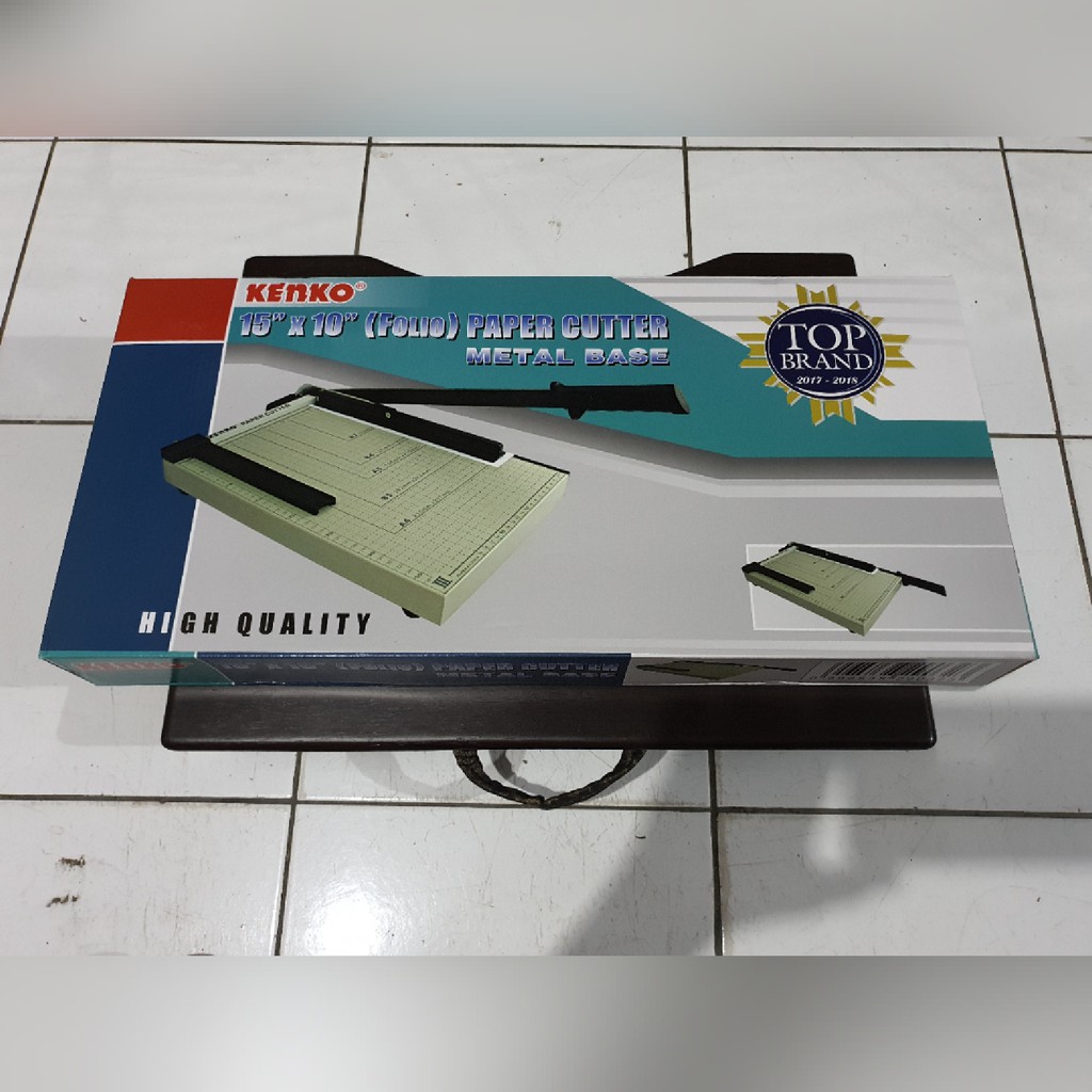 Jual pemotong kertas paper cutter F4 FOLIO KENKO LETTER 25X38 cm ...