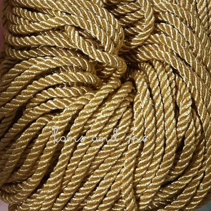 Jual Tali Tambang Emas Silver 6mm | Shopee Indonesia