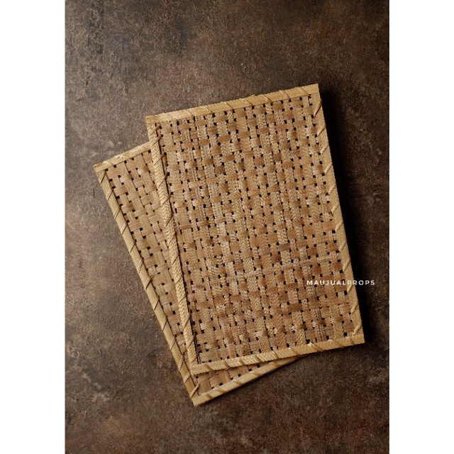 Jual Bamboo Placemat / Tatakan Alas Piring bahan Bambu | Shopee Indonesia