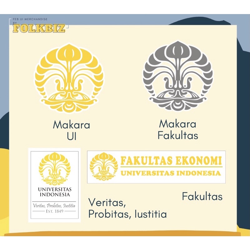 Jual Stiker UI / Sticker UI / stiker universitas indonesia ...