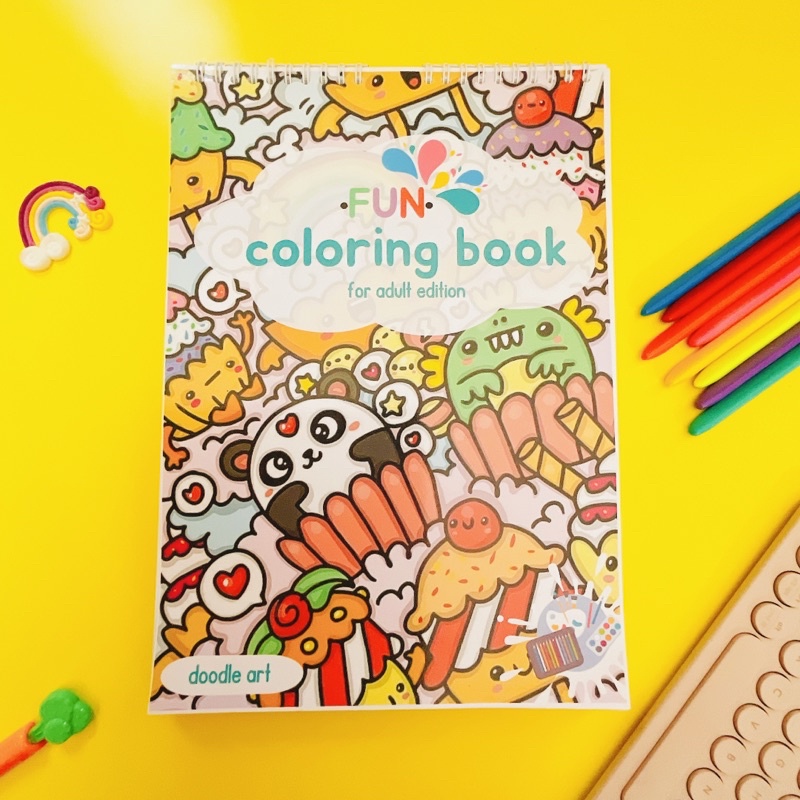 Jual Coloring Book For Adult Edition Doodle Art Buku Mewarnai ...