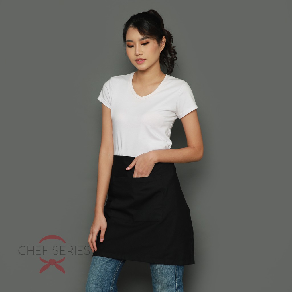 Jual SHp2 Chef Series Basic Half Pendek Apron - Hitam | Shopee Indonesia