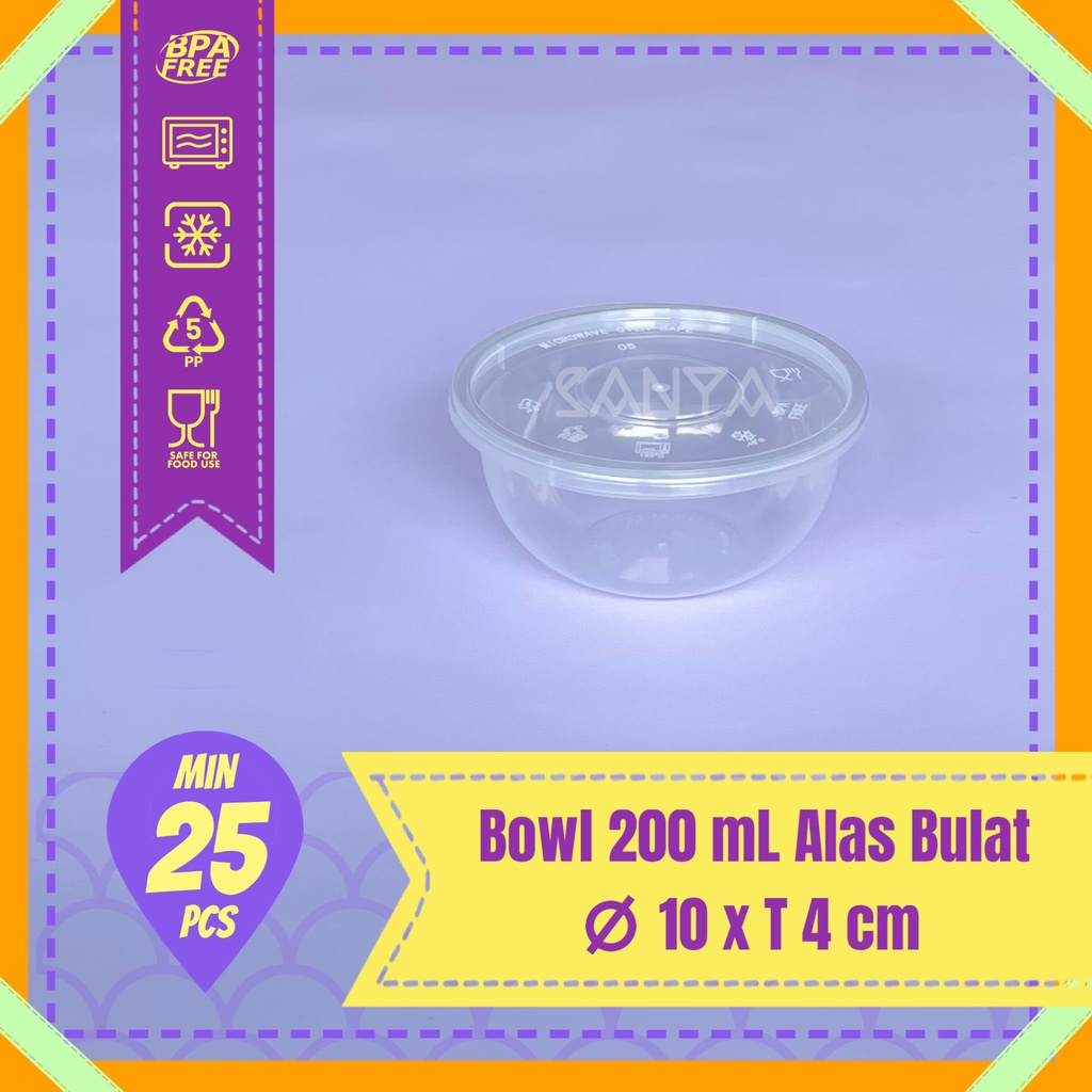 Jual Thinwall Bowl Alas Bulat 200 mL / 200mL | Shopee Indonesia