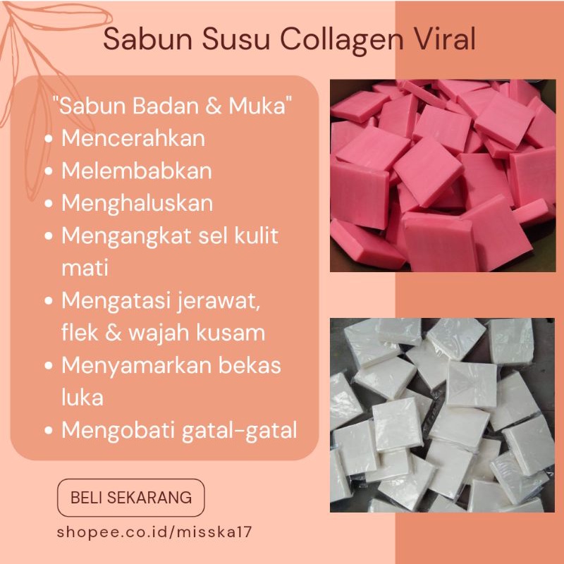 Jual ECER Sabun Susu Collagen | Shopee Indonesia