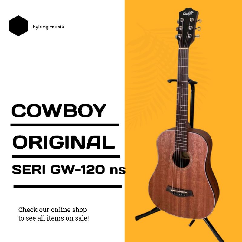 Jual GITAR COWBOY ORIGINAL 3/4 GW 120 NS/fre Peking kayu | Shopee Indonesia