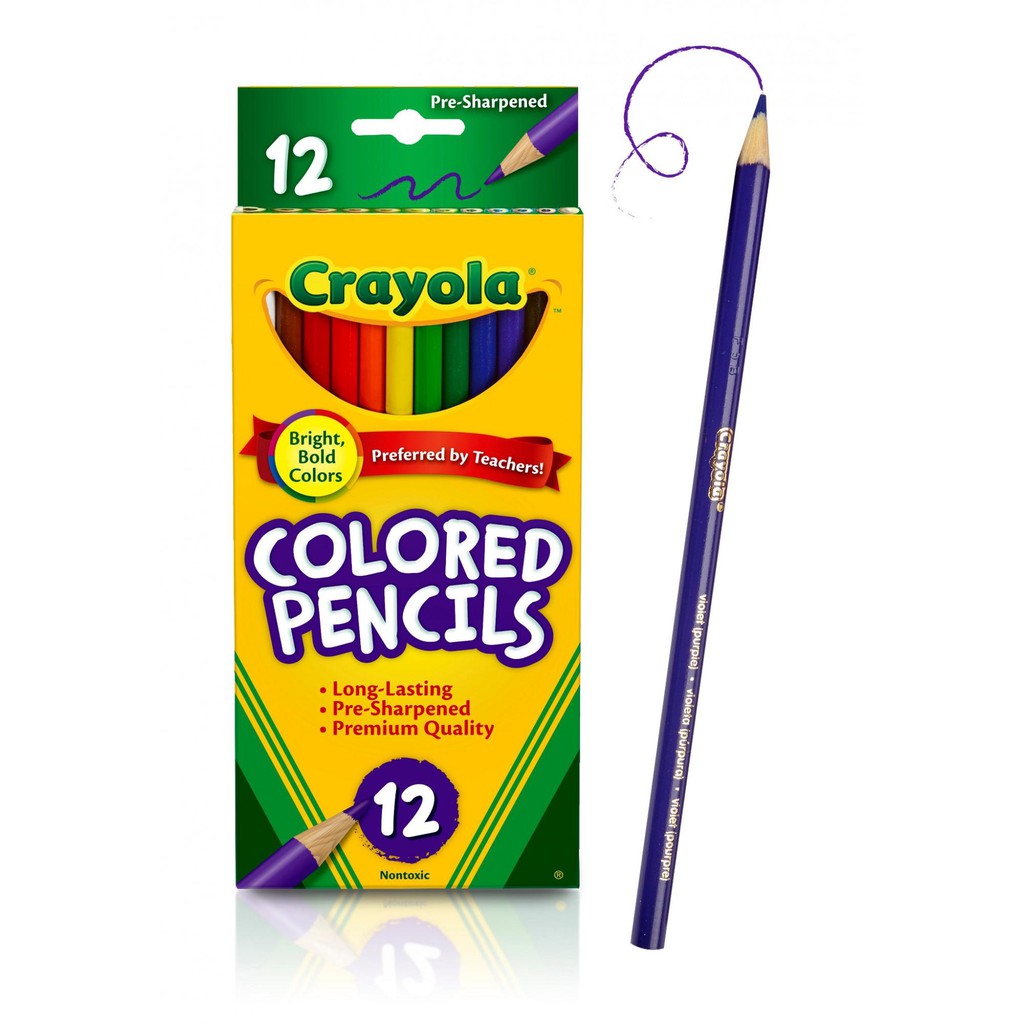 Jual Crayola Colored Pencil - 12 Color | Shopee Indonesia