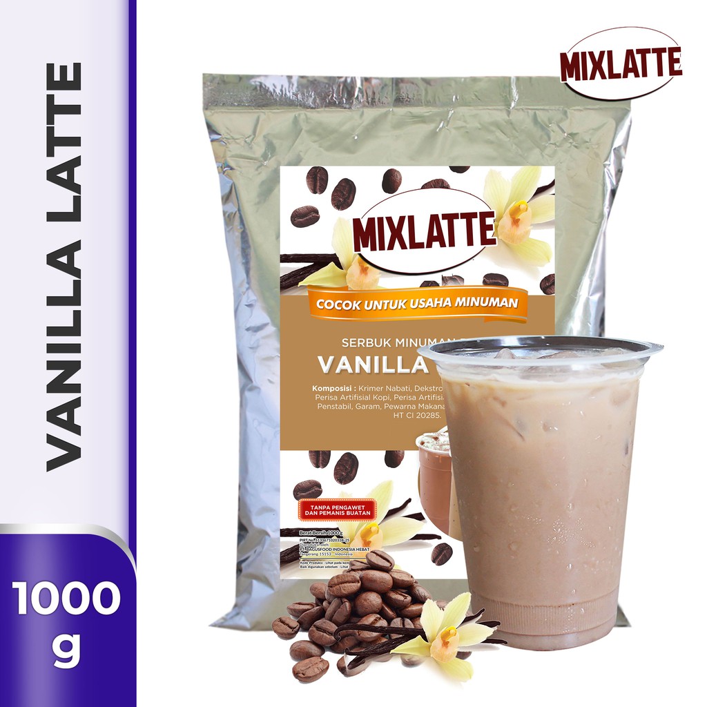 Jual Powder Drink Bubuk Minuman Rasa VANILLA LATTE MIXLATTE 1Kg ...