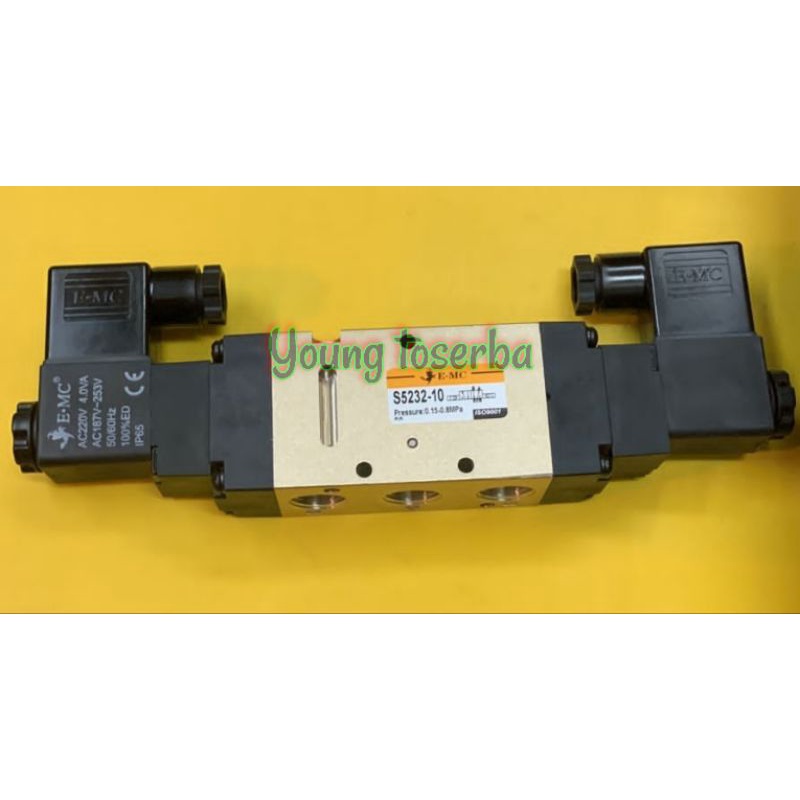 Jual Selenoid valve EMC S5232-10 pneumatic | Shopee Indonesia