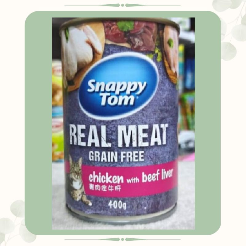 Jual TM | SNAPPY TOM | REAL MEAT | GRAIN FREE | CHICKEN WITH BEEF LIVER ...